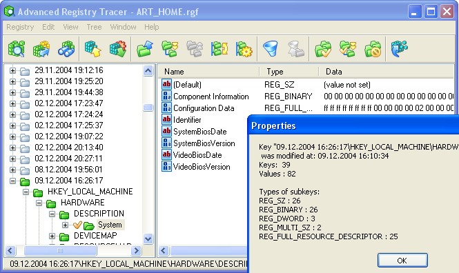 Advanced Registry Tracer Help